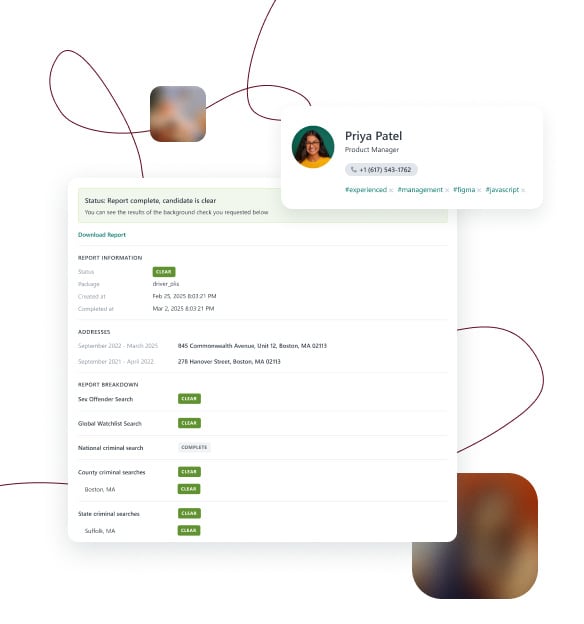 Background check integration | Workable developer partners