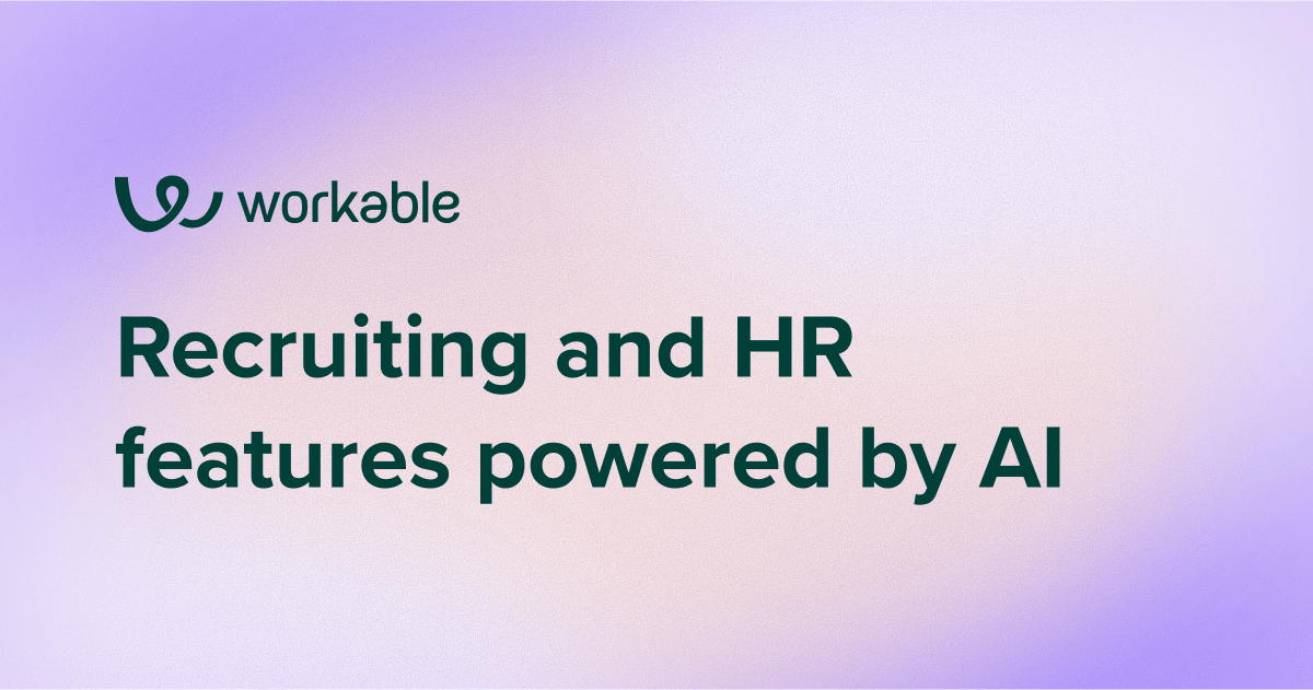 Recruiting and HR features powered by AI - Workable